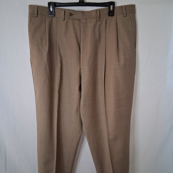 Turnbury | Pants | Turnbury 0 Wool Mens Business Dressed Pants Tan Size ...